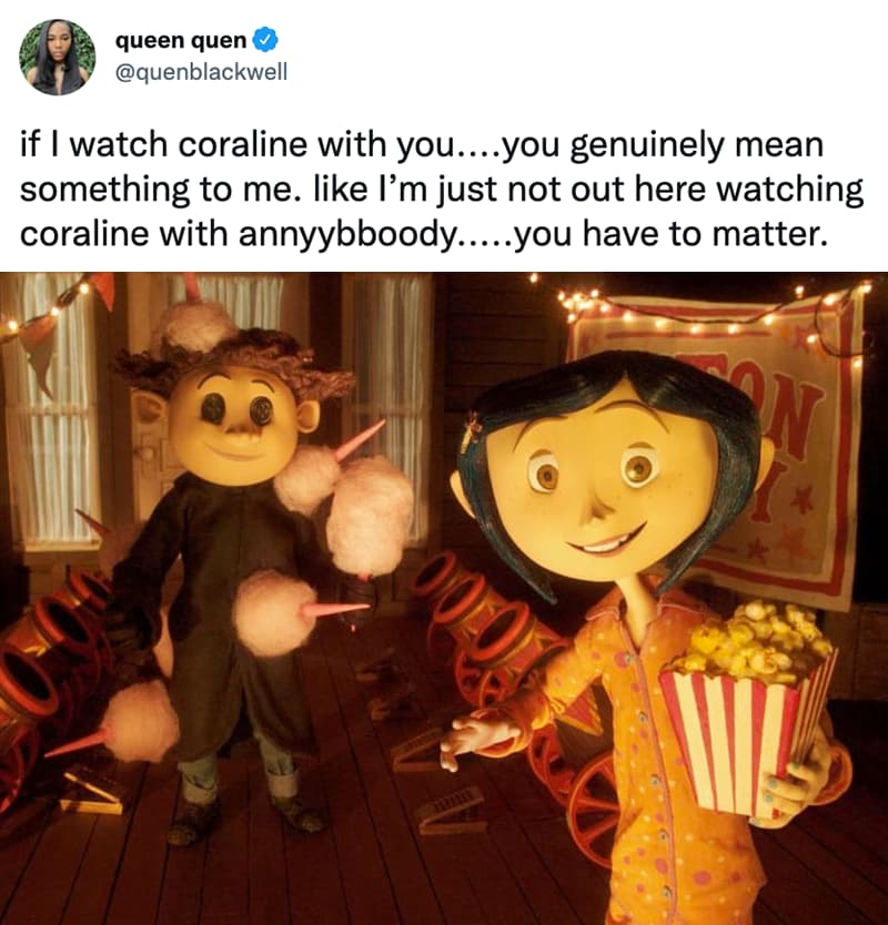 19 Hot-Button Tweets From People Who Use 'Coraline' As Their Emotional ...