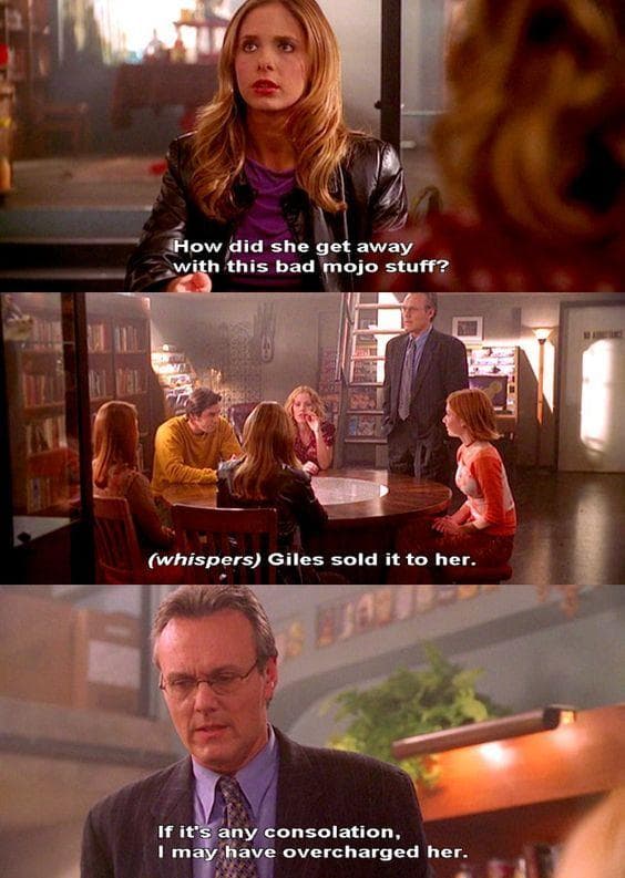20 Sassy Clapbacks From Giles On 'Buffy' That Still Slay Even Years Later