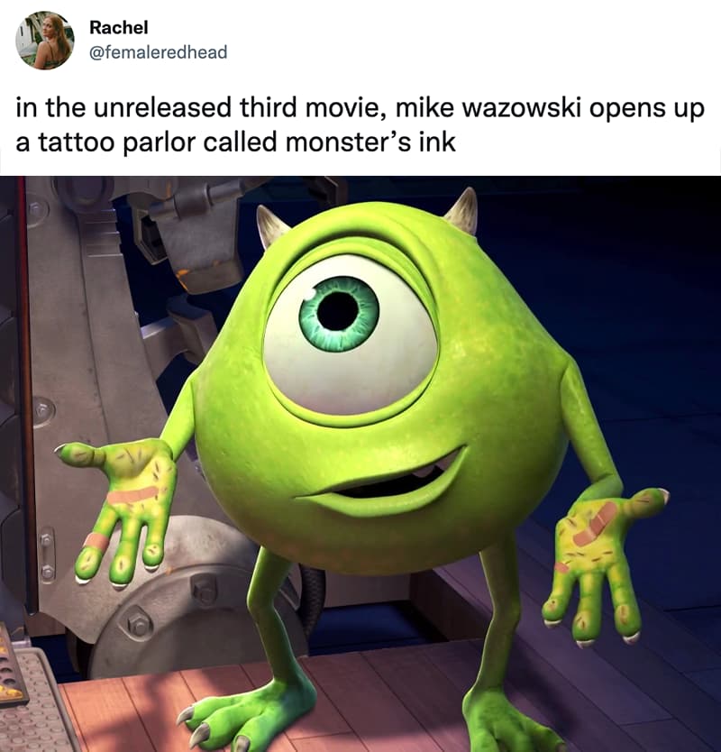 18 Unhinged 'Monsters Inc.' Posts That Can Power A City With Laughter