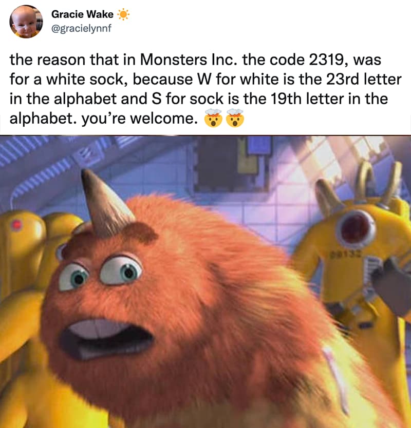 18 Unhinged 'Monsters Inc.' Posts That Can Power A City With Laughter