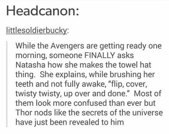 MCU Fans On Tumblr Are Sharing Avengers Headcanons That Actually Make Sense