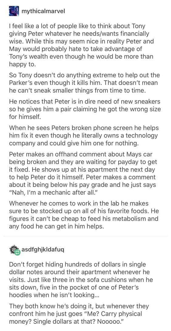 MCU Fans On Tumblr Share Headcanons About Tony Stark That Actually Make ...