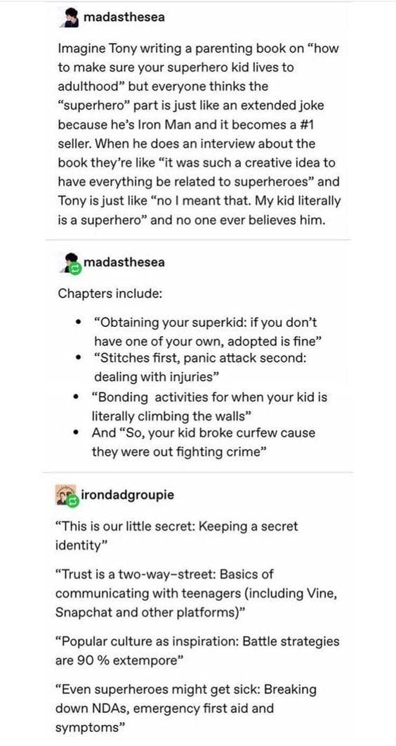 MCU Fans On Tumblr Share Headcanons About Tony Stark That Actually Make ...