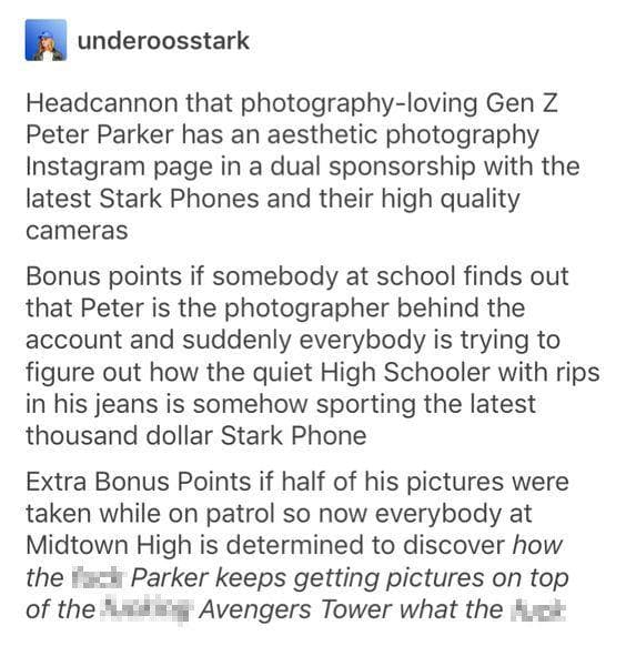 MCU Fans On Tumblr Share Headcanons About Peter Parker That Actually ...