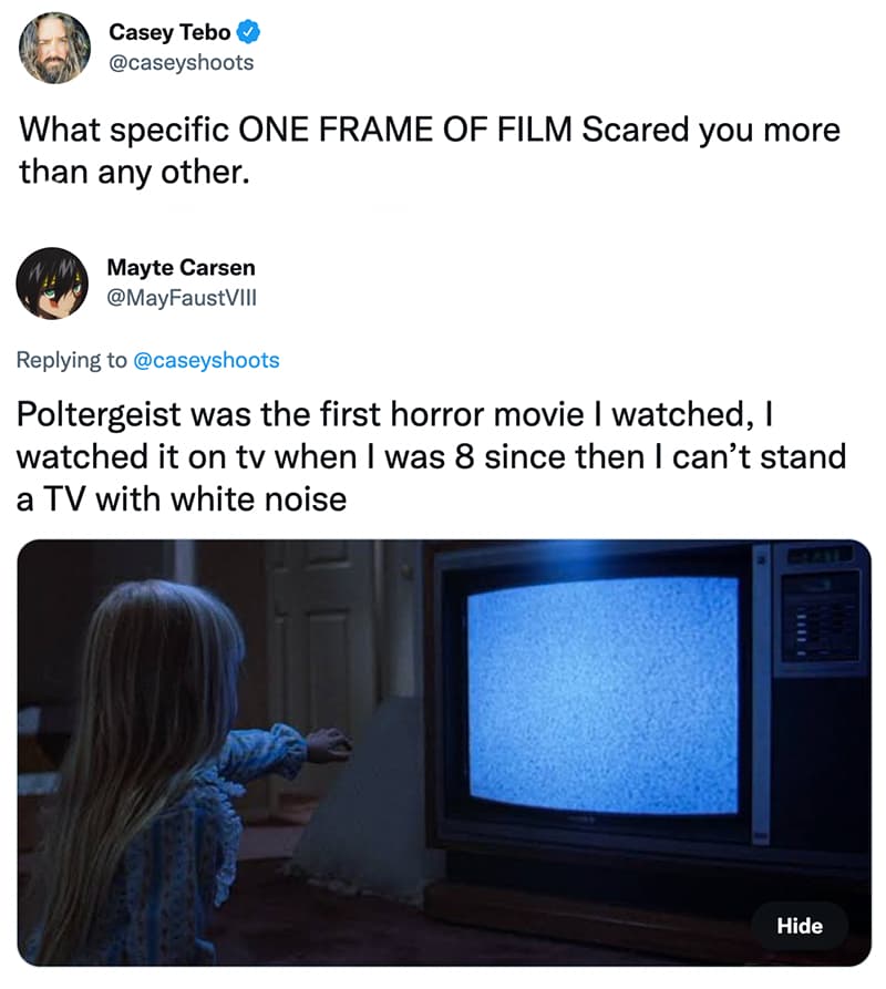 People Who Love Scary Movies Share The Single Frame Of Film That Keeps ...
