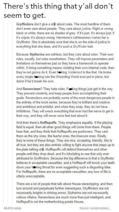 Fans Are Sharing Beguiling Headcanons And Deep Dives About The Hogwarts Houses