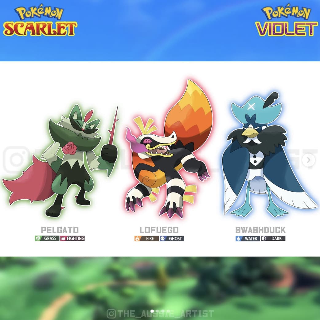 Pokémon Fan Artists Are Predicting What The Gen 9 Starter Evolutions ...