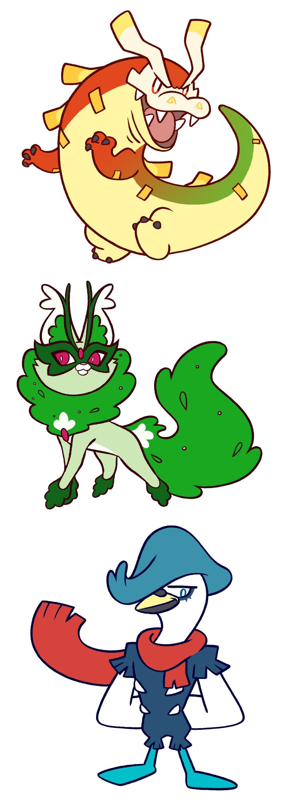 Pokémon Fan Artists Are Predicting What The Gen 9 Starter Evolutions ...