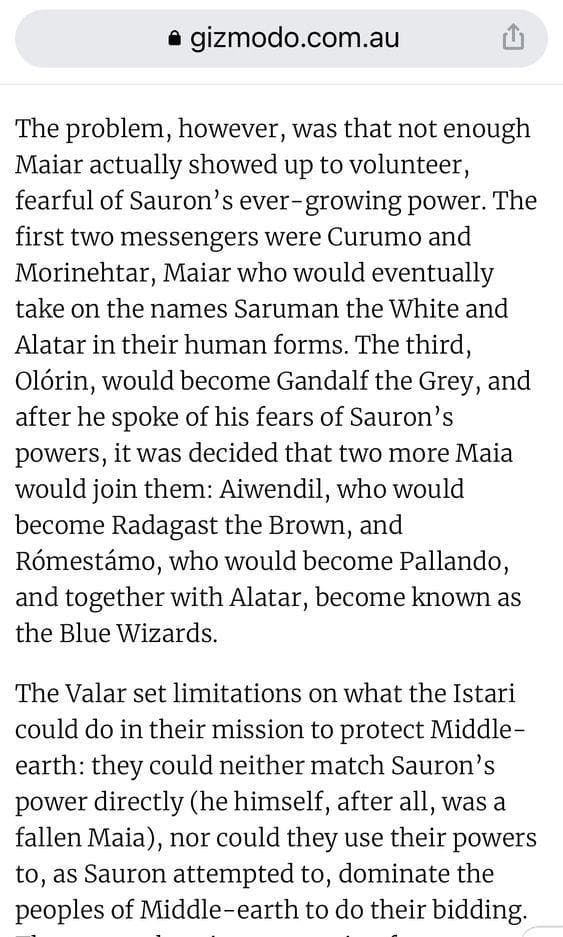 Fans Are Sharing Deep Dives About The Wizards Of Middle-earth That Hit ...