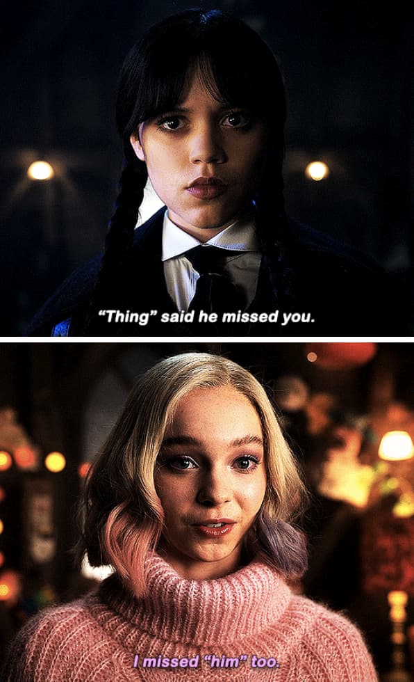 27 Wednesday And Enid Scenes That Emanate Black Cat And Golden ...