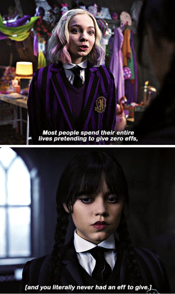 27 Wednesday And Enid Scenes That Emanate Black Cat And Golden ...