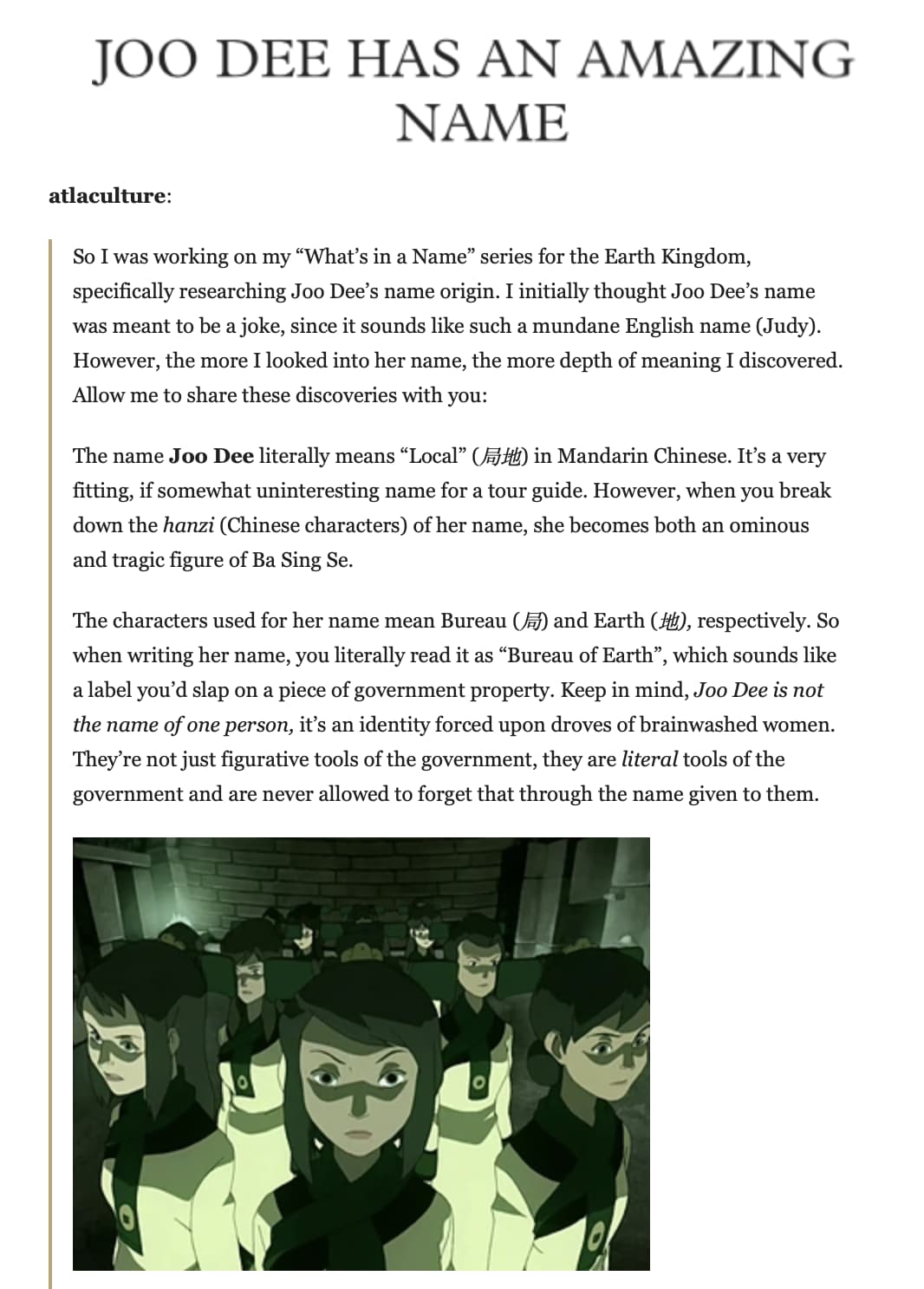 Fans Are Sharing Deep Dives About The Women Of 'ATLA' That Even Melon ...