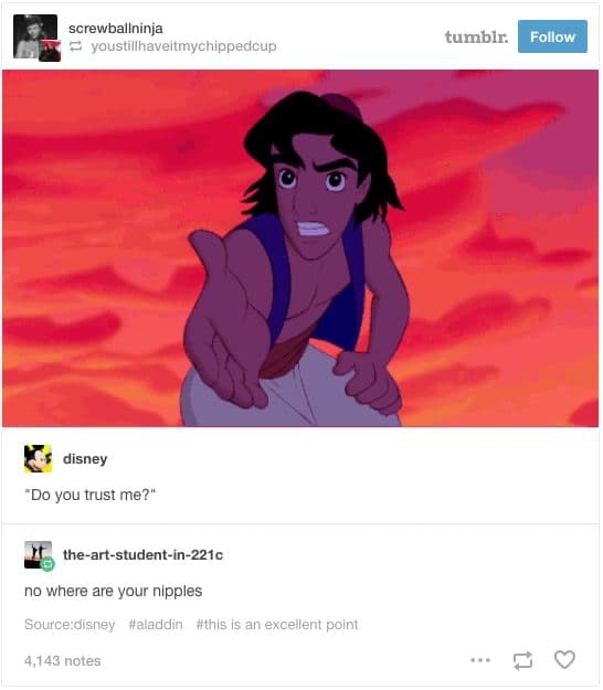 Fans Share Hilarious Observations About Disney's 'Aladdin' We Never ...