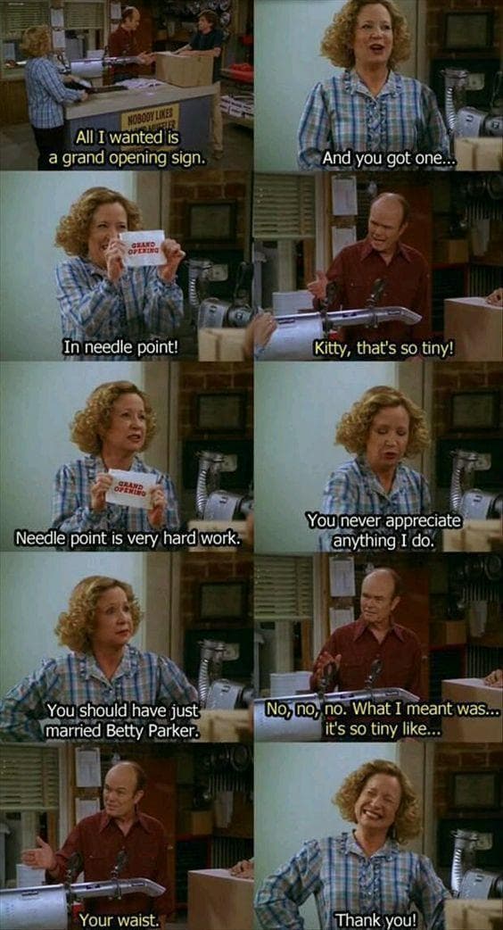 16 Hilarious Times Kitty Forman Awkwardly Laughed Her Way Into Our Hearts
