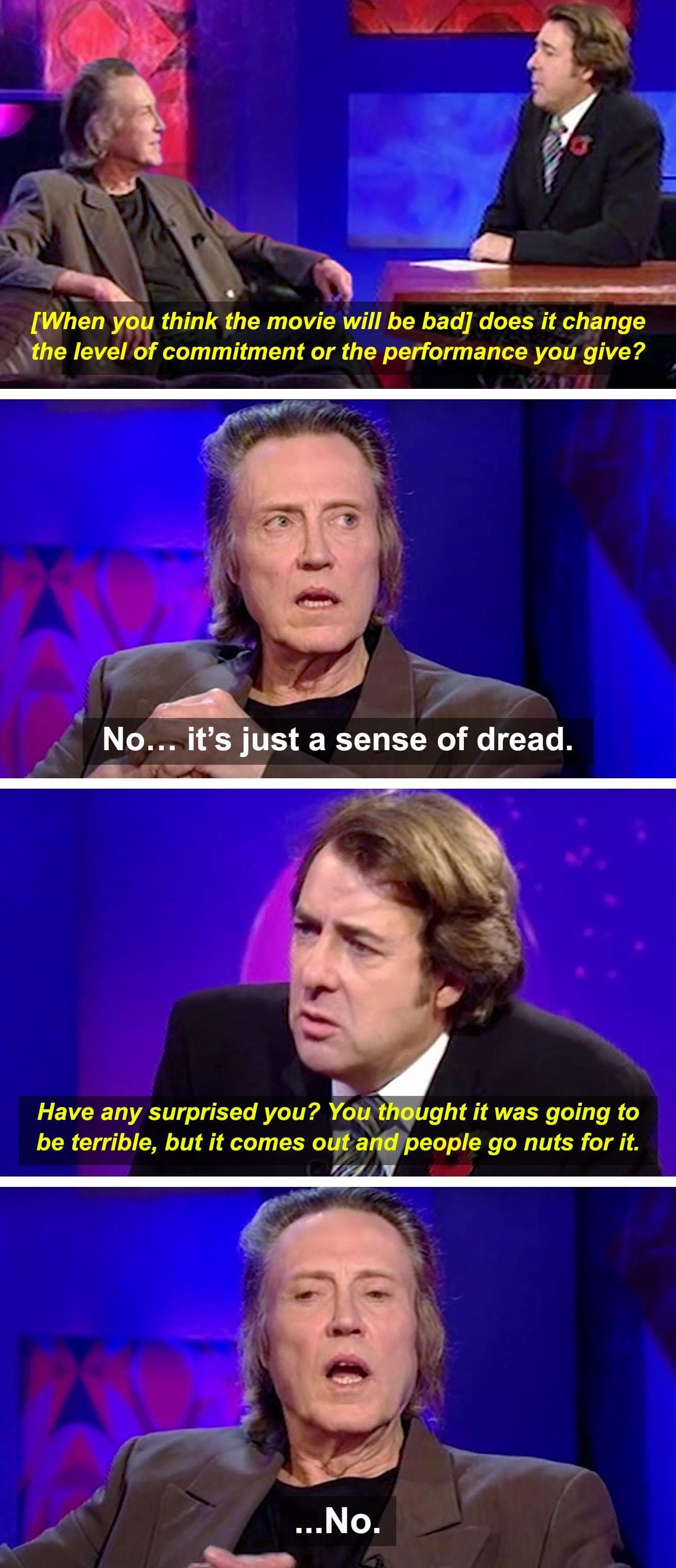 17 Hilarious Christopher Walken Interview Moments That Can Only Be Read ...