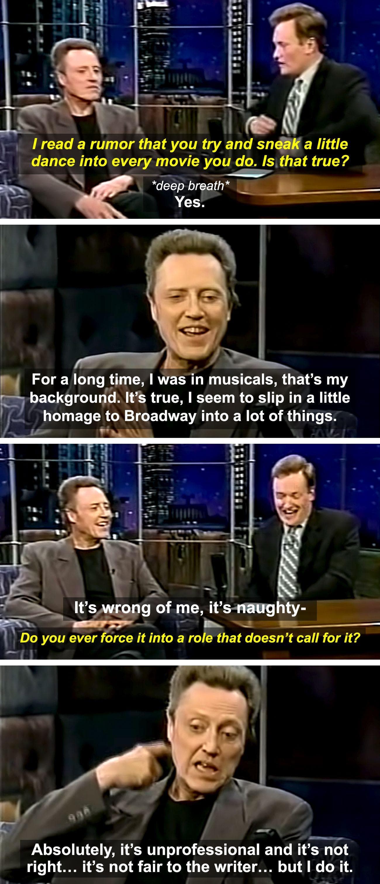 17 Hilarious Christopher Walken Interview Moments That Can Only Be Read ...