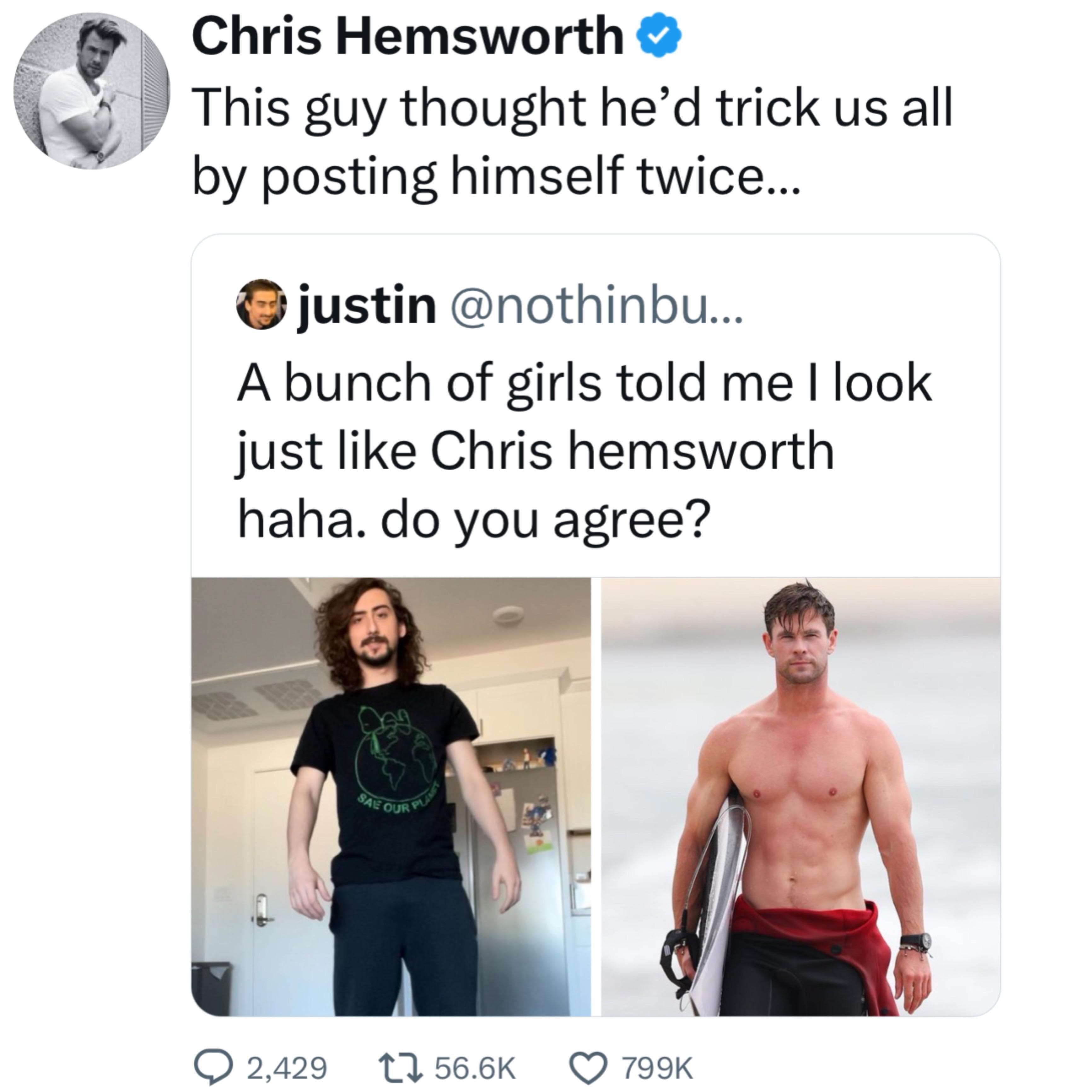17 Chris Hemsworth Memes For The Aspiring Himbo