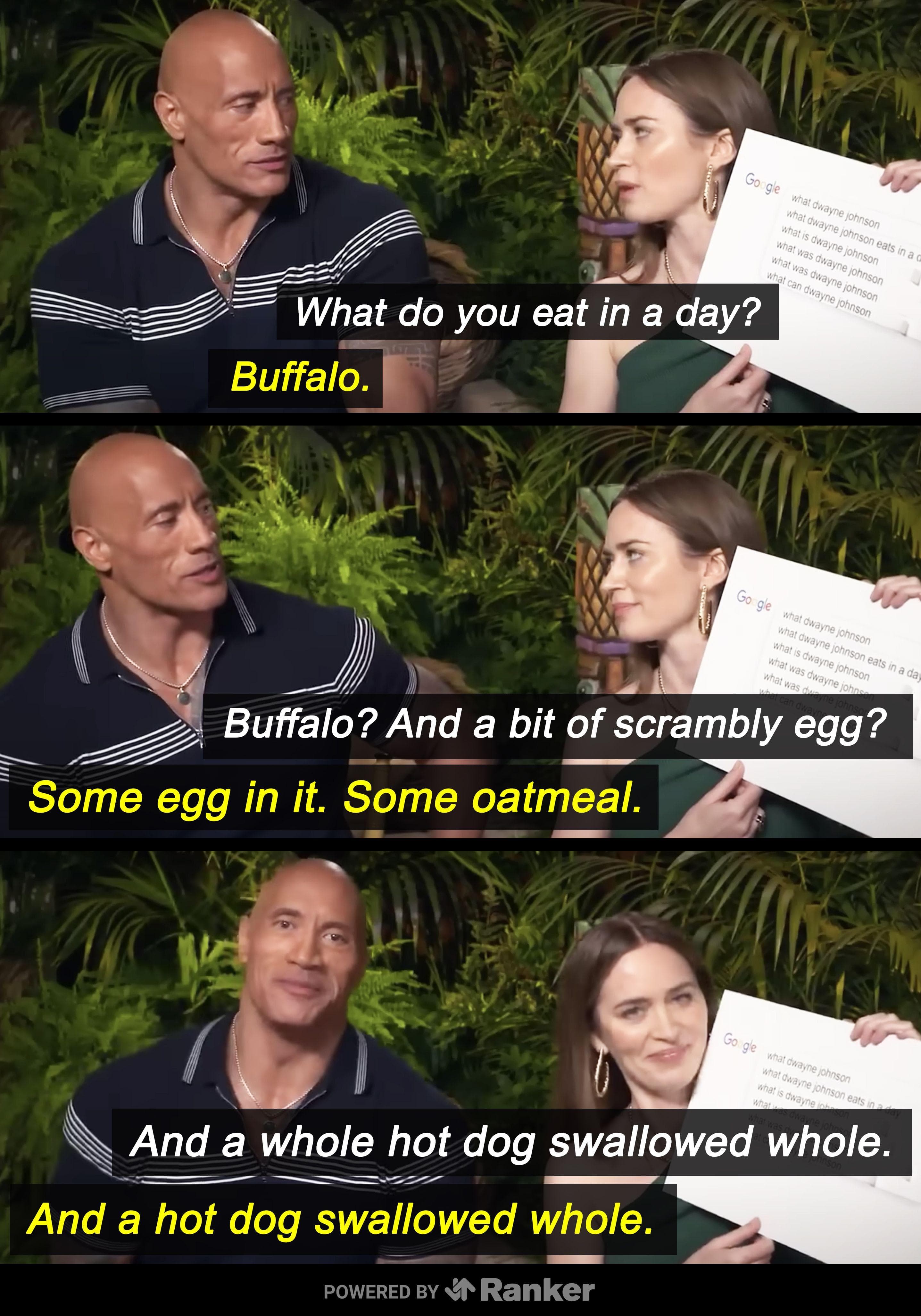 Dwayne Johnson Interview Moments That Totally Rock