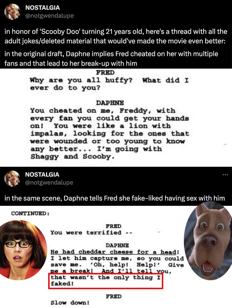 Fans Share Adult Jokes, Deleted Scenes & Details About 'Scooby-Doo ...