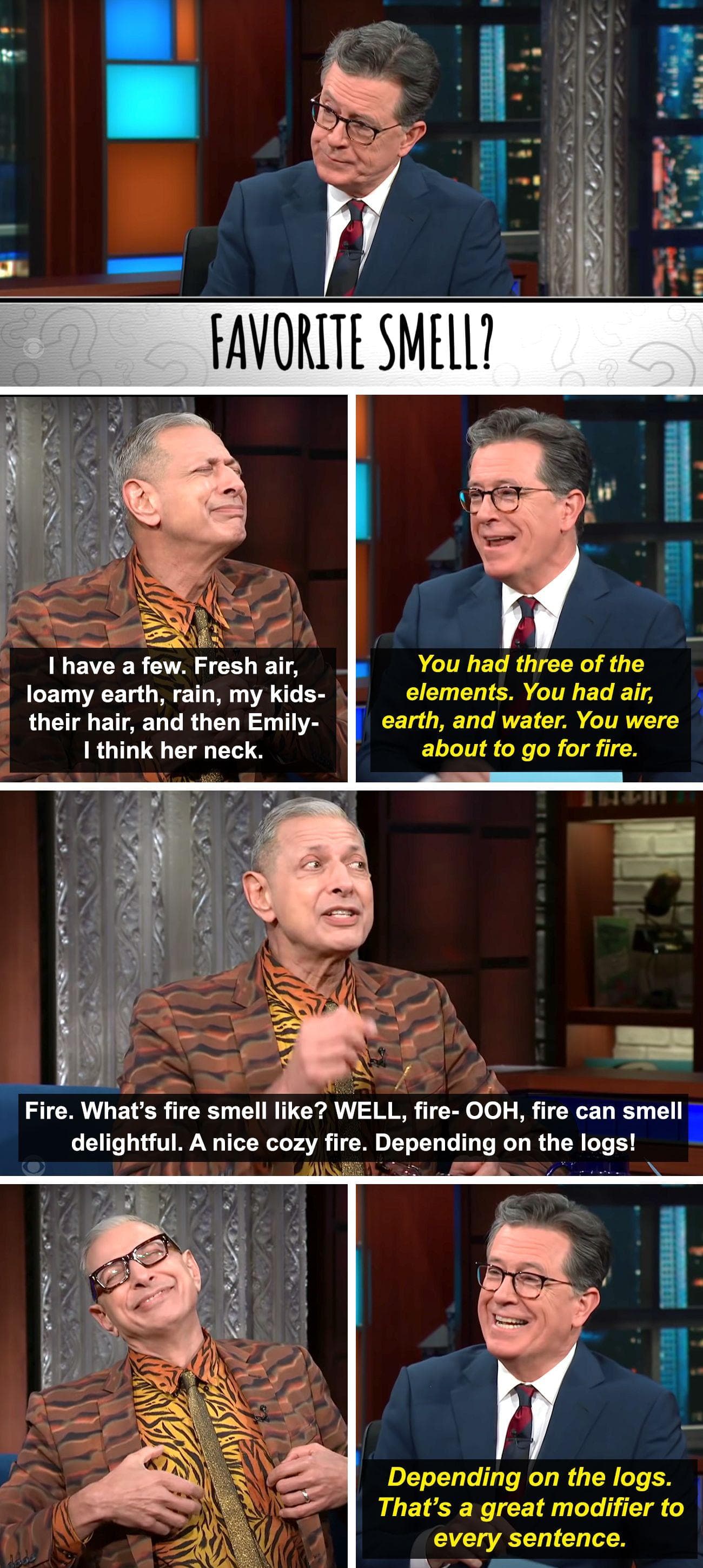 15 Hilarious Responses To Stephen Colbert's Questionnaire