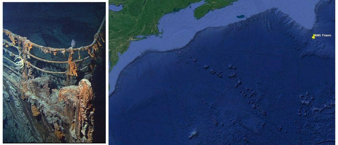 Satellite Views Of Where 11 Famous Shipwrecks Happened
