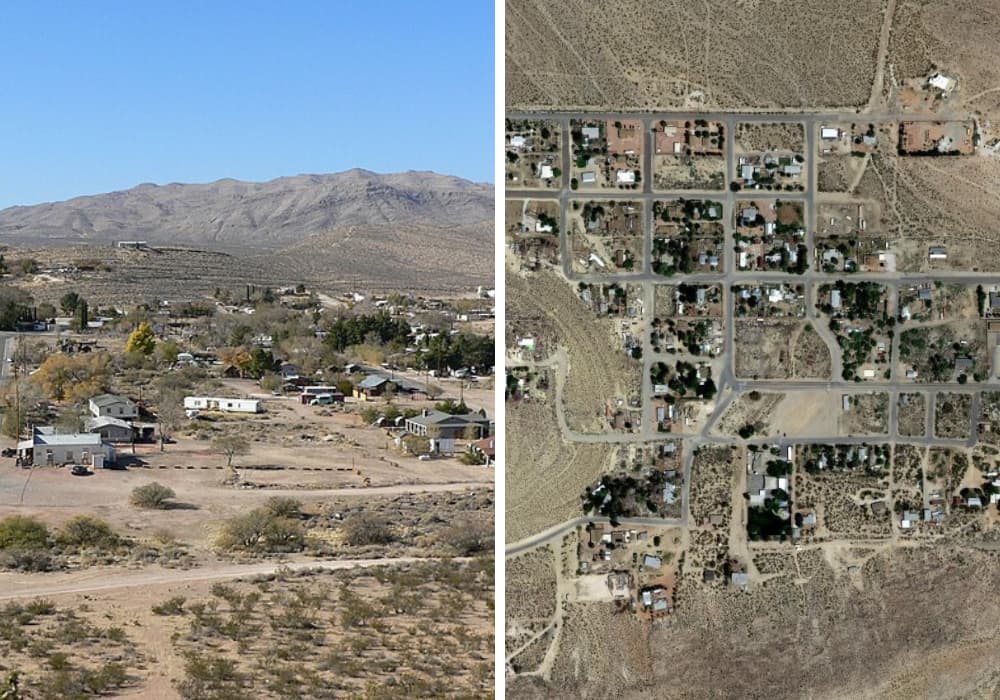 Satellite Images Of American Ghost Towns