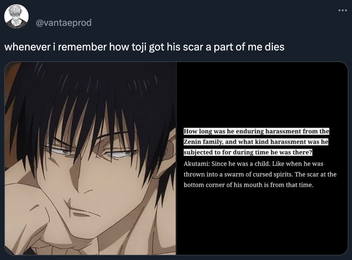 23 Interesting Details Fans Noticed About Toji Fushiguro From 'Jujutsu ...