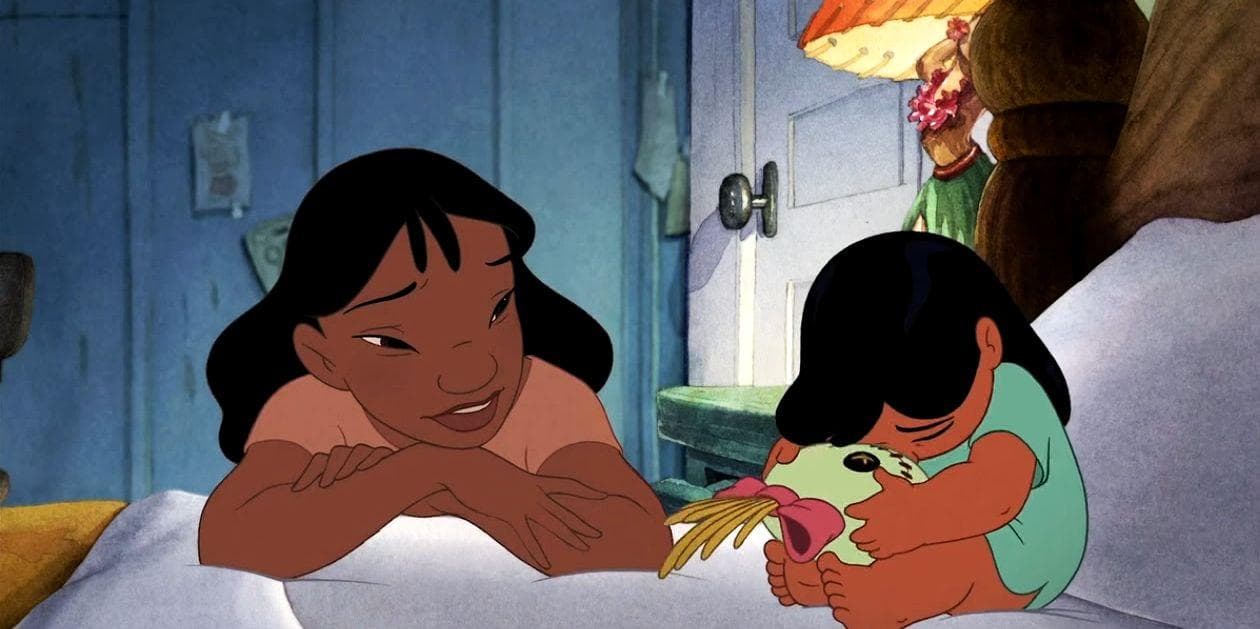 Sad Lilo And Stitch Drawing
