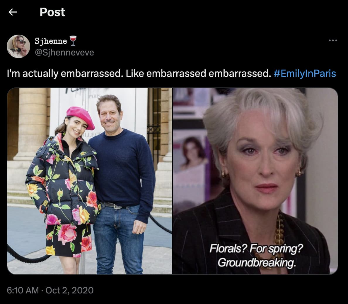 The Best 'Emily In Paris' Memes Ranked
