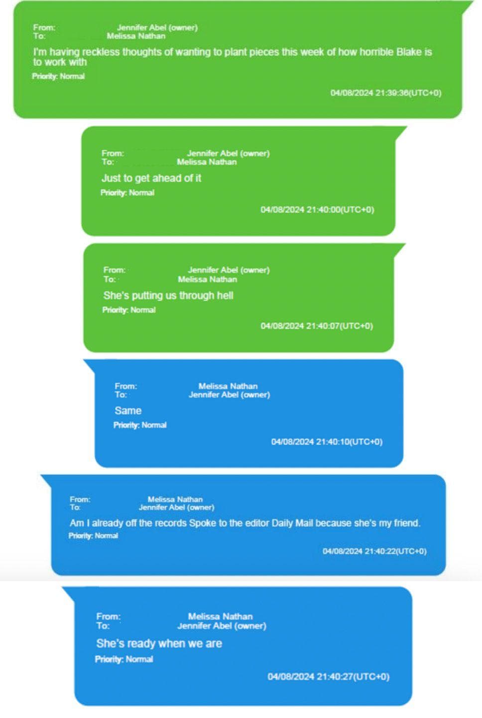 Every Text Message In The Blake Lively Vs Justin Baldoni Lawsuit