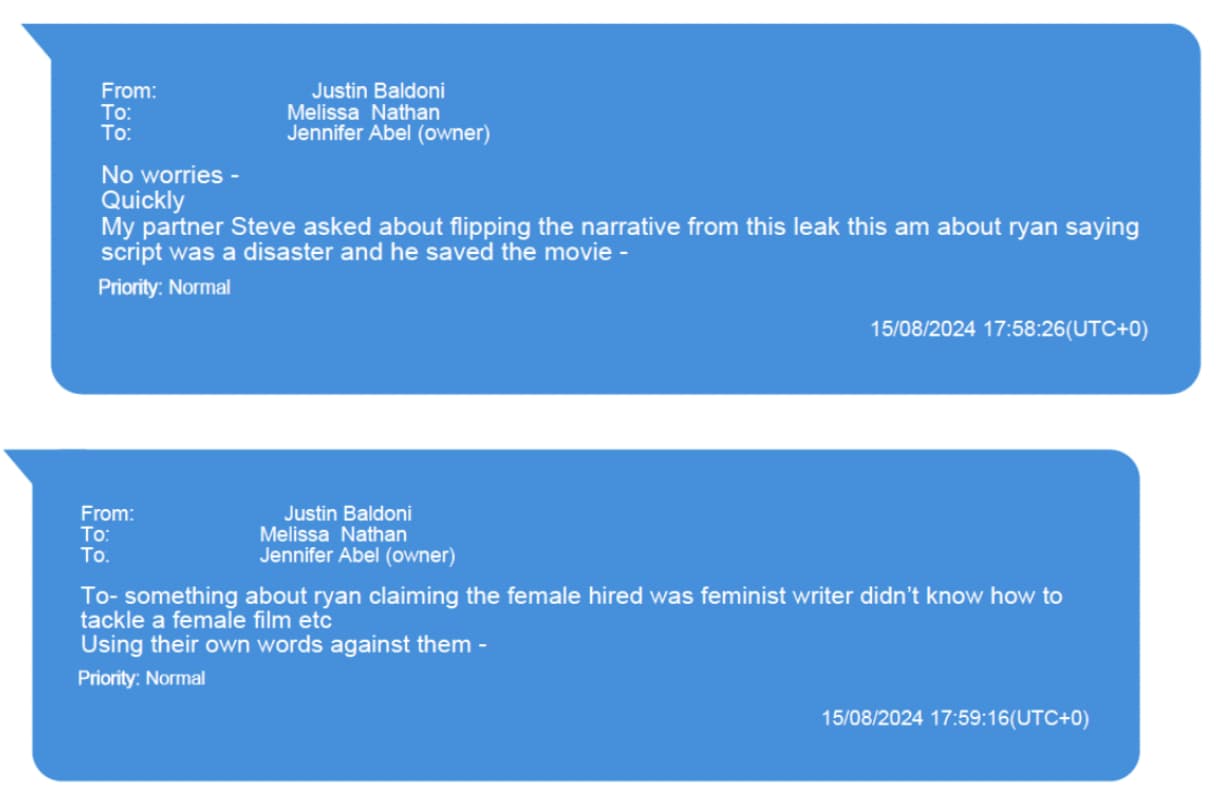Every Text Message In The Blake Lively Vs Justin Baldoni Lawsuit