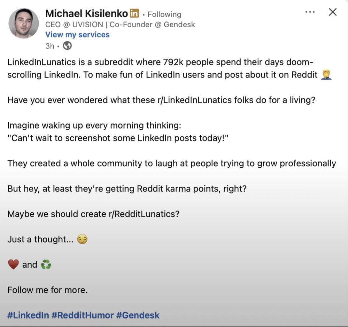 The Most Unhinged Things People Actually Posted On LinkedIn This Week