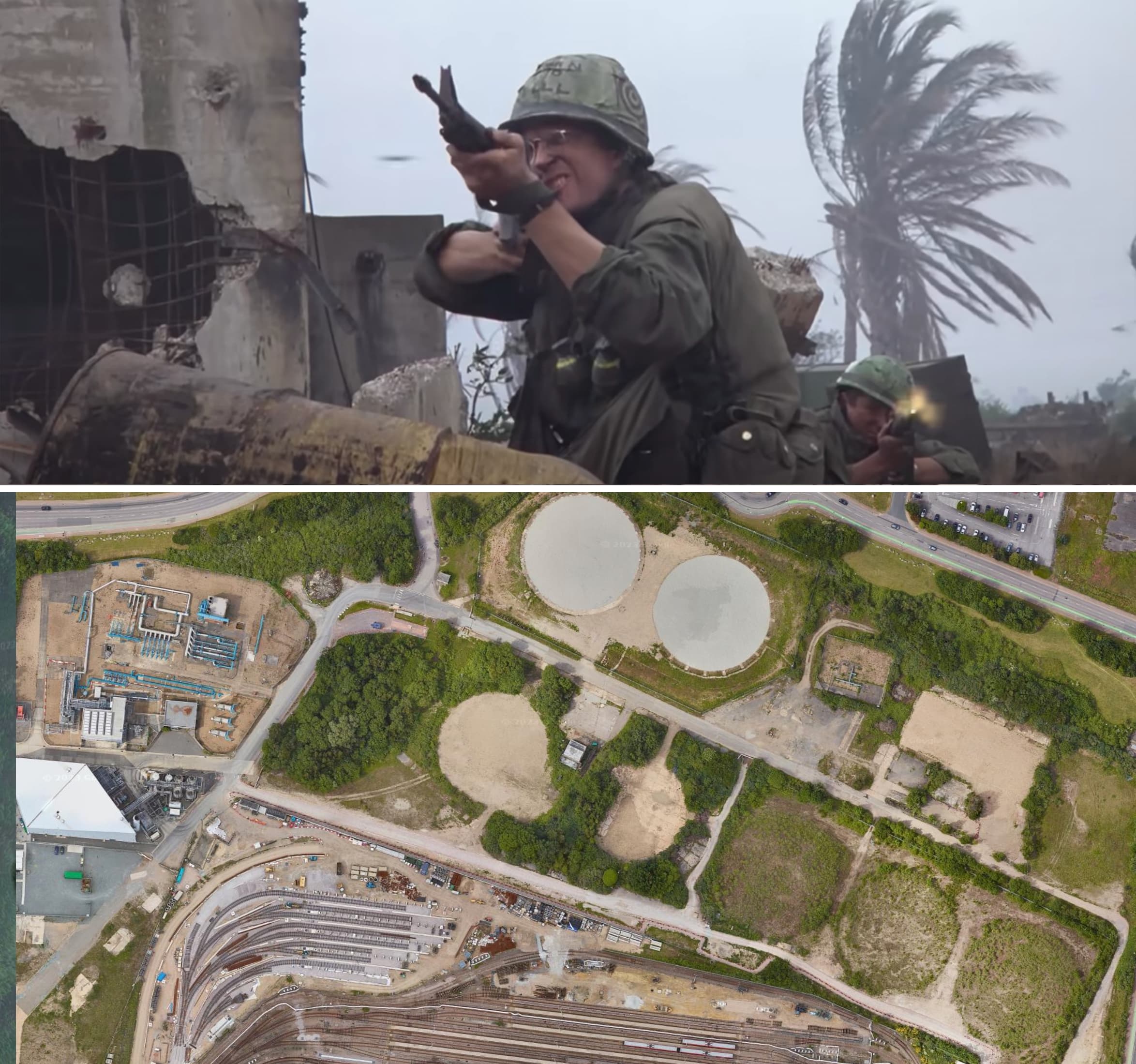 Satellite Images Of War Movie Locations