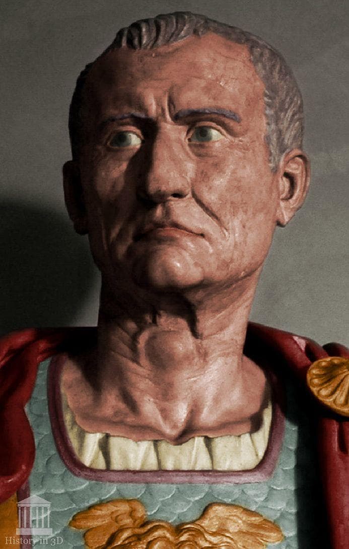12 Statues Of Roman Emperors In Color