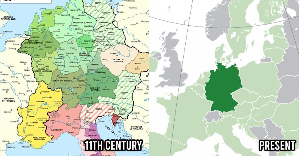 How Maps Of 12 Modern States Looked In The Middle Ages