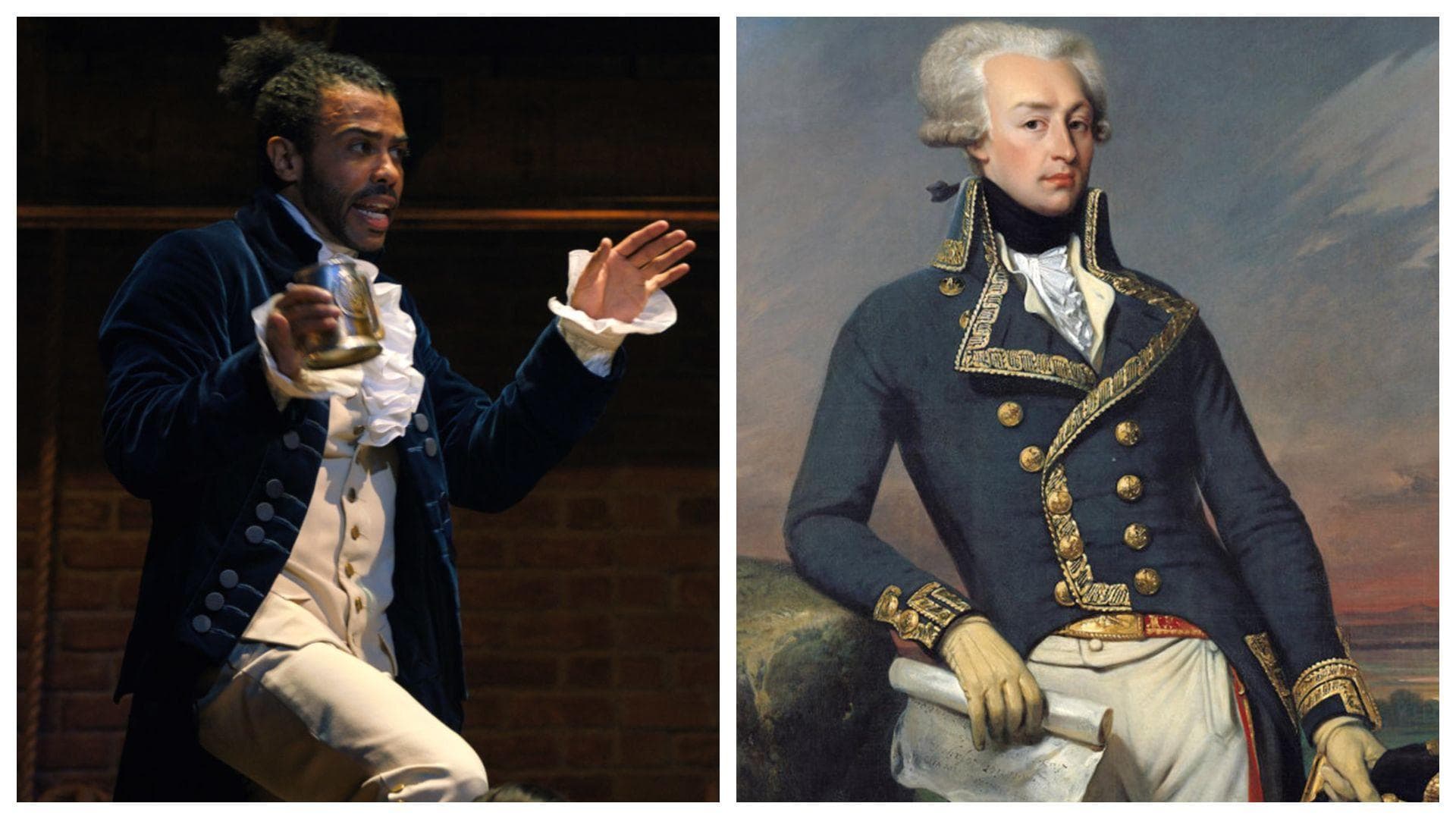 Cast of Hamilton Vs. Real People