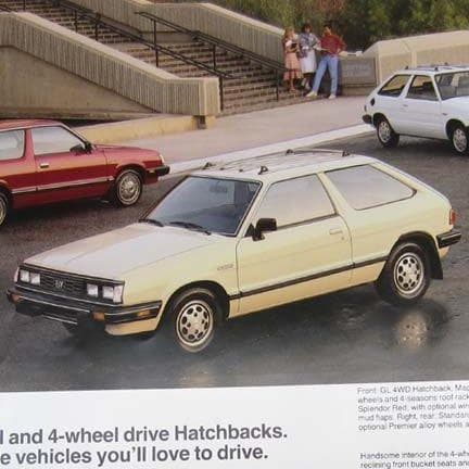 1987 Subarus | List of All 1987 Subaru Cars