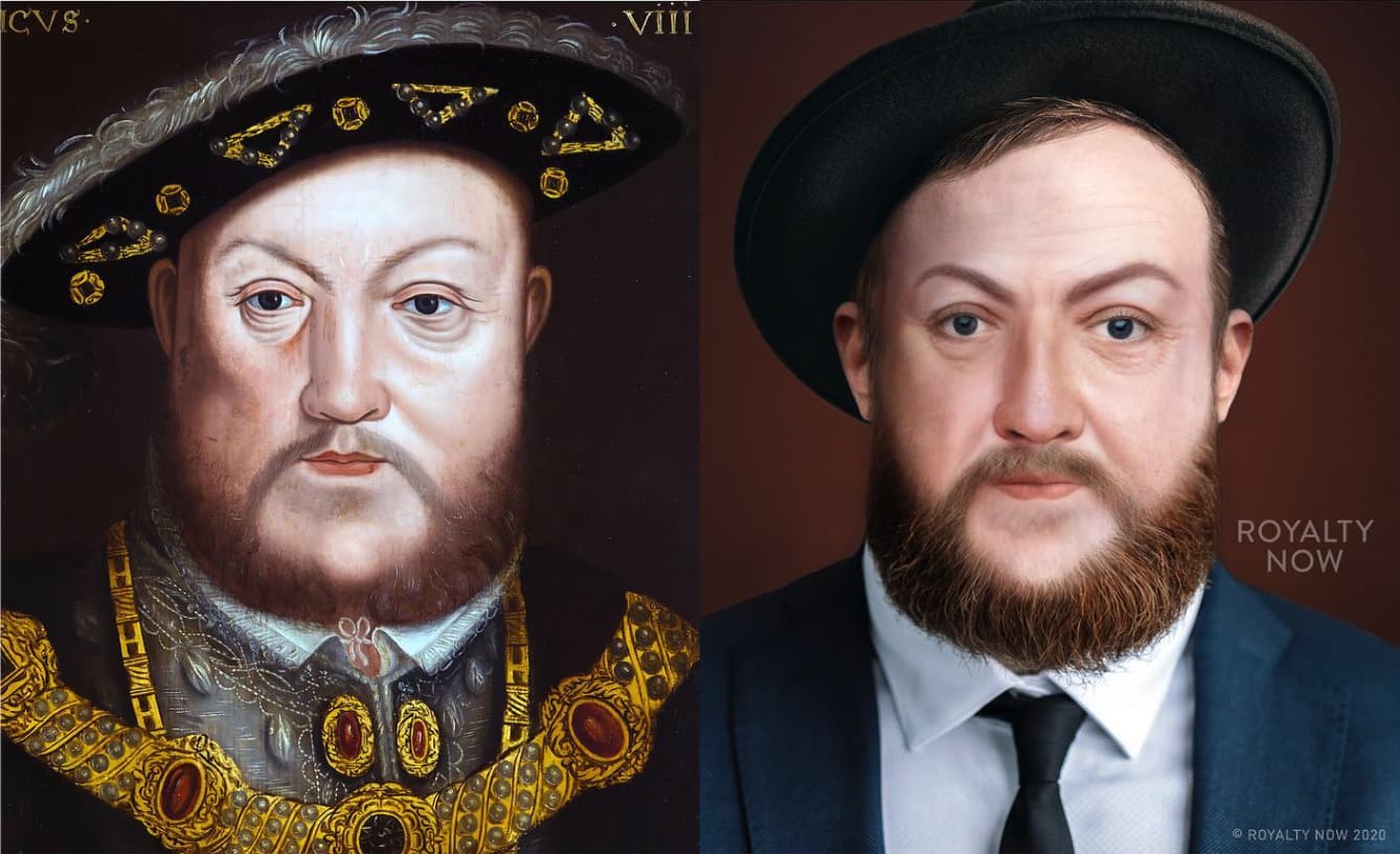 Portraits Of Henry VIII And The Women In His Life Vs. What They'd Look ...