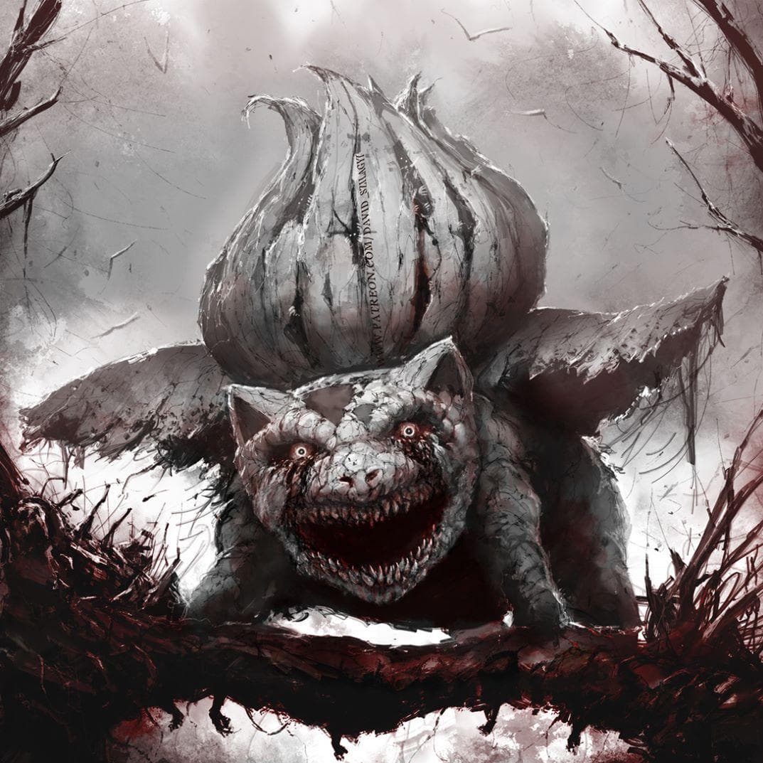 David Szilagyi Draws Pokemon as Terrifying Monsters