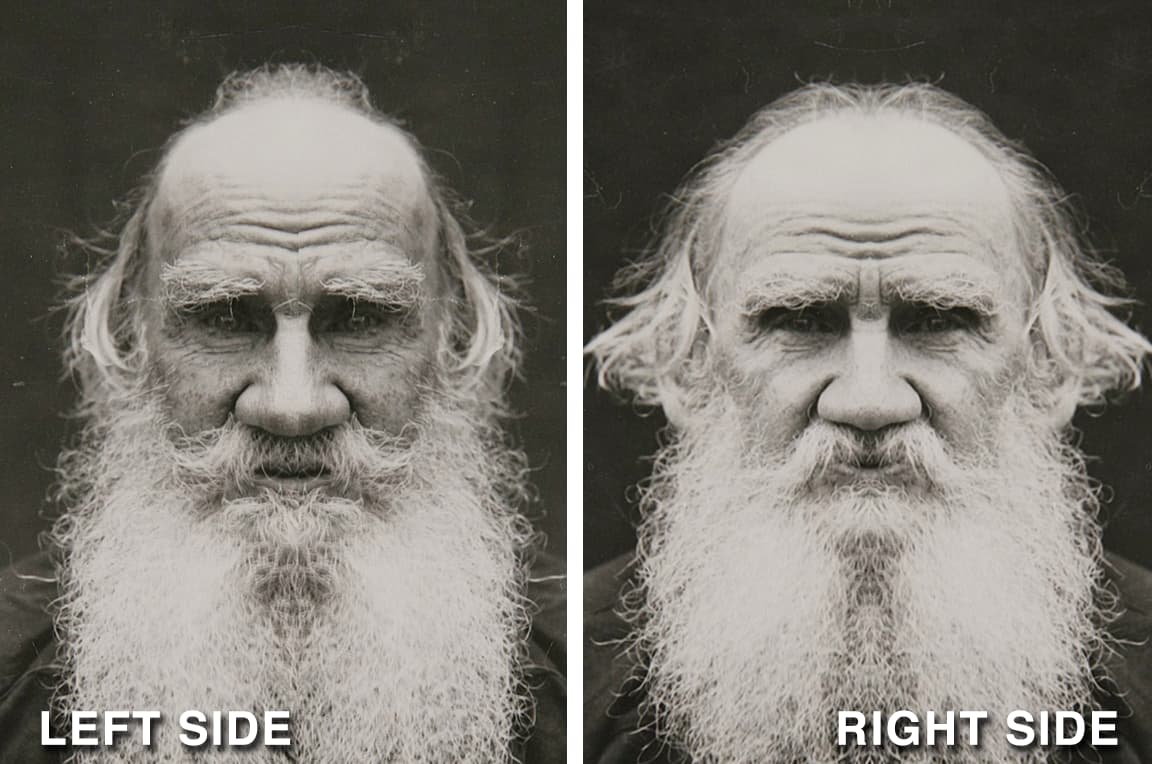 What Historical Figures Look Like When Half Of Their Face Is Mirrored