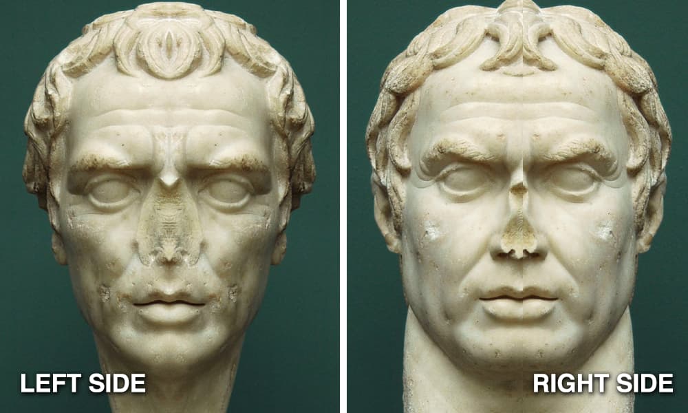 What Ancient Roman Portrait Sculptures Look Like With Mirrored Faces