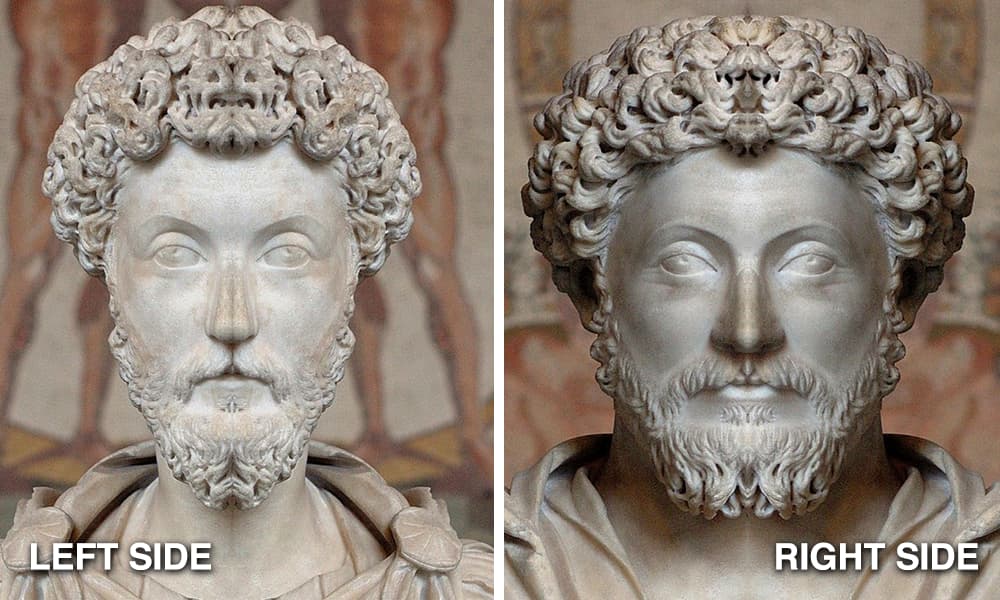 What Ancient Roman Portrait Sculptures Look Like With Mirrored Faces