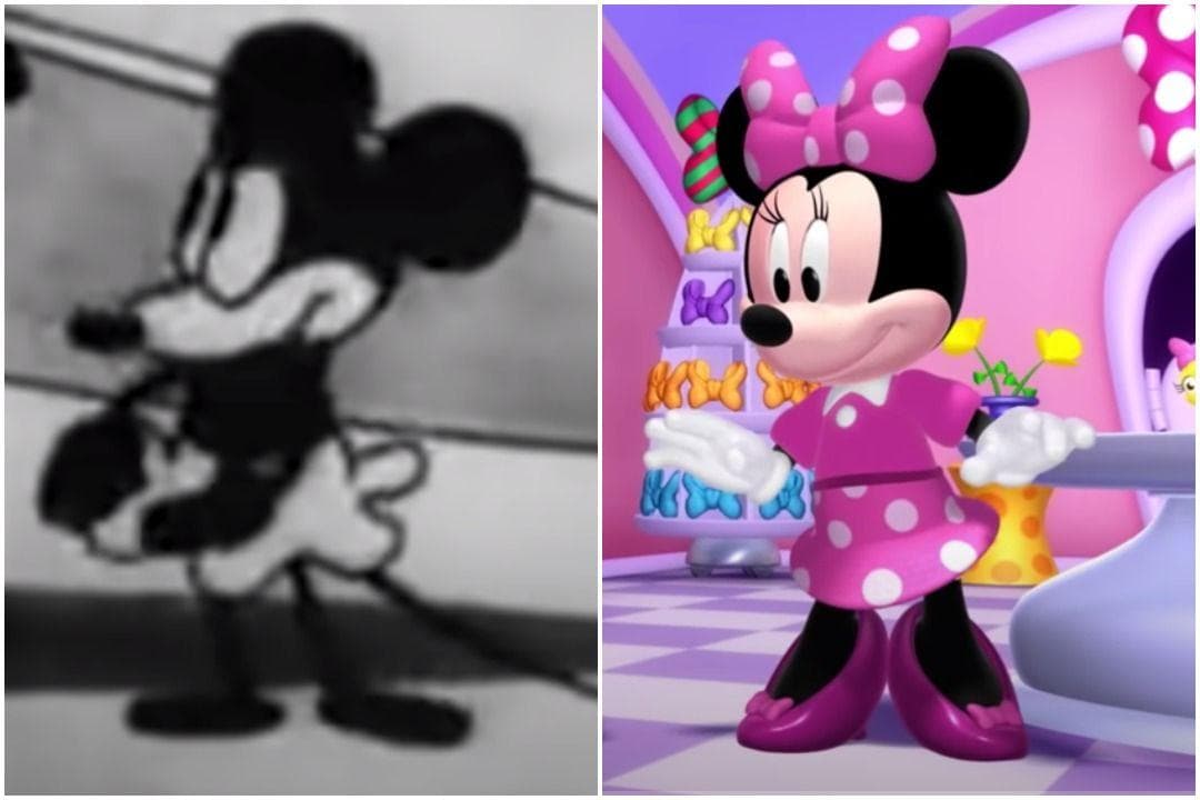 How Popular Cartoon Characters Have Evolved in Appearance
