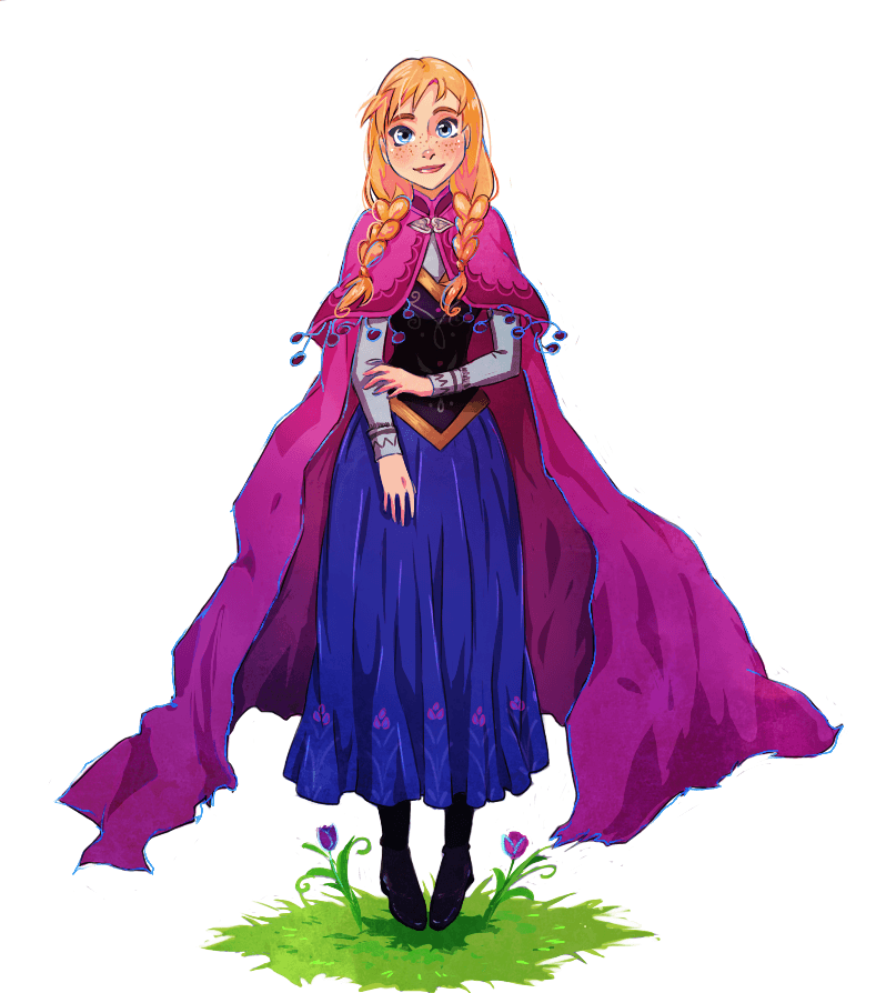 15 Disney Princesses Drawn as Anime Characters