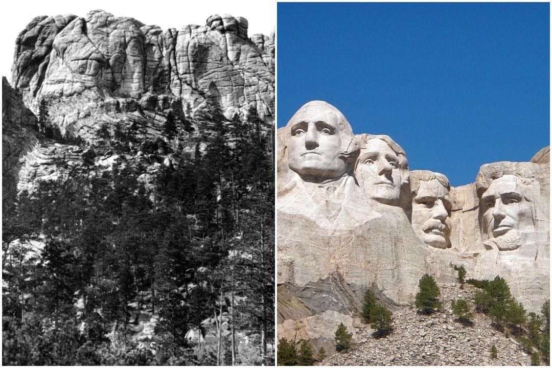 15 Historic Photos Of American Landmarks Vs. What They Look Like Today
