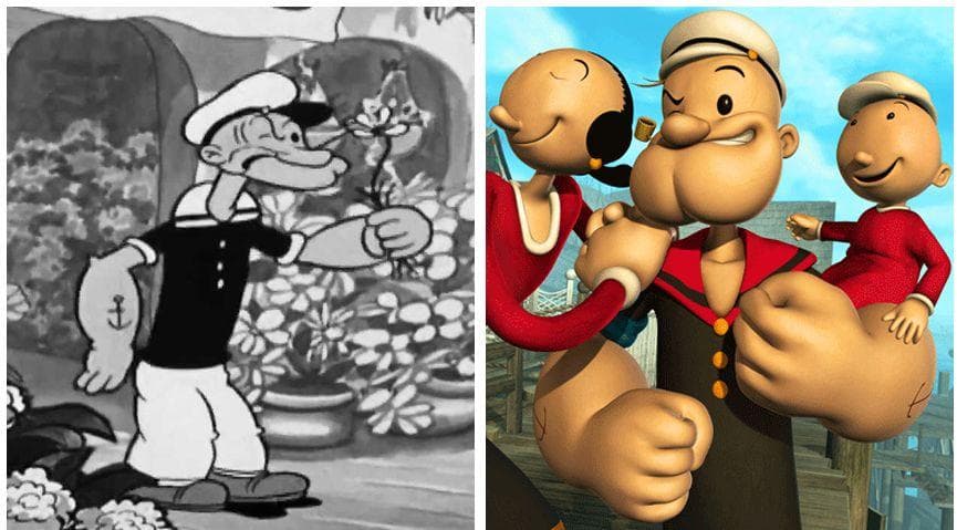 How Popular Cartoon Characters Have Evolved in Appearance