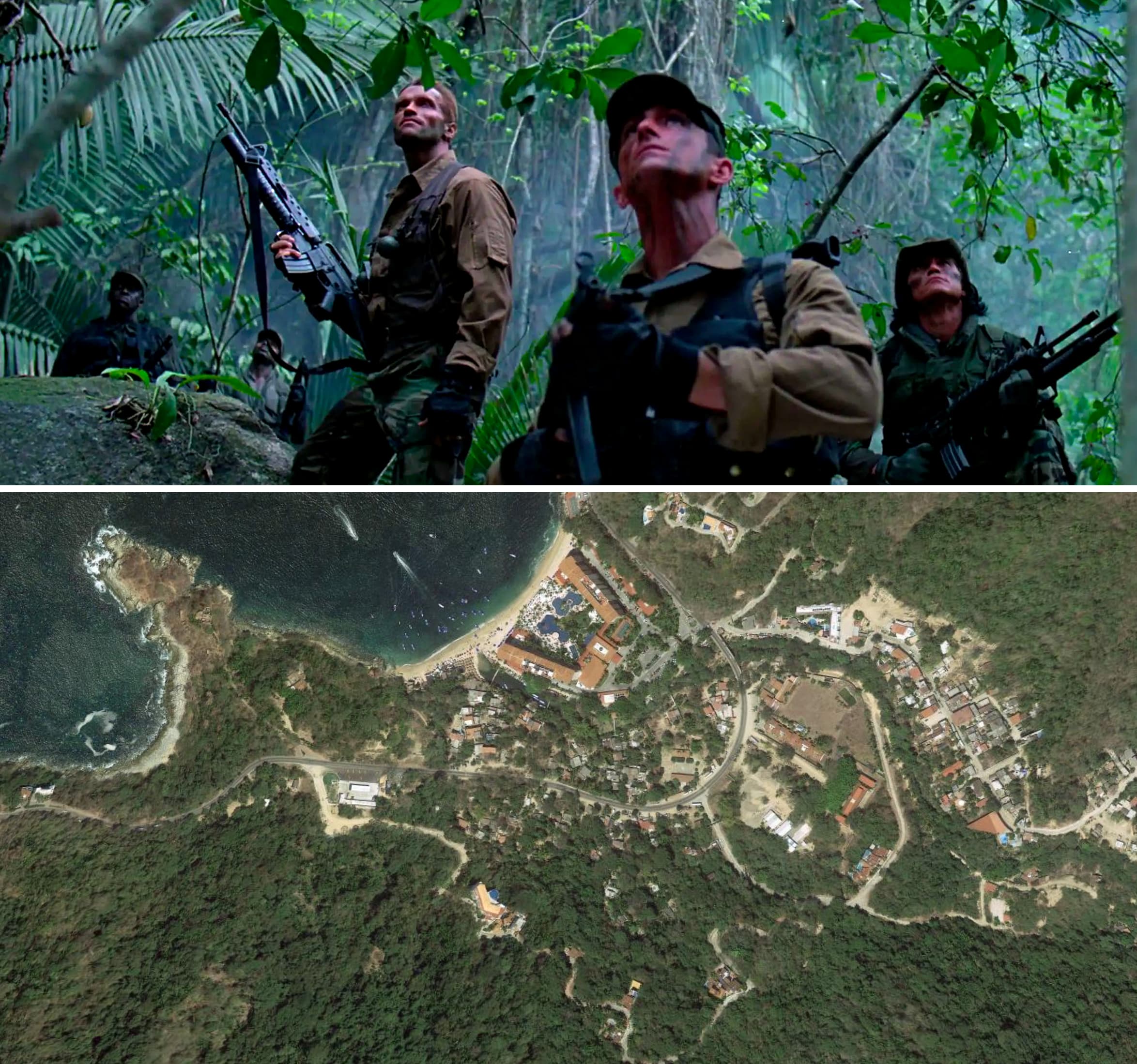 Satellite Images Of Action Movie Locations